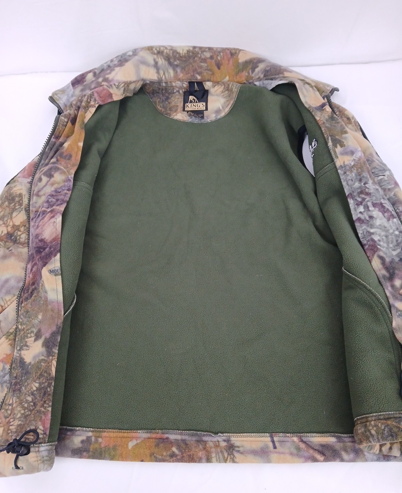 Camo Vest Men Sz XL King's Outdoor World Soft Shell Mountain Wind ...