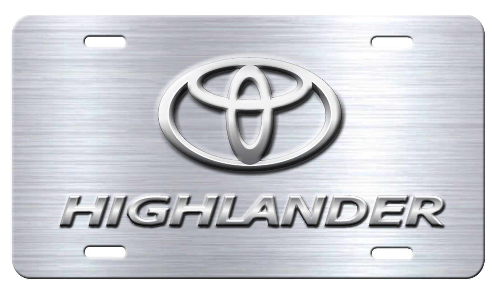 HIGHLANDER Inspired art simulated Brushed aluminum license plate tag | eBay