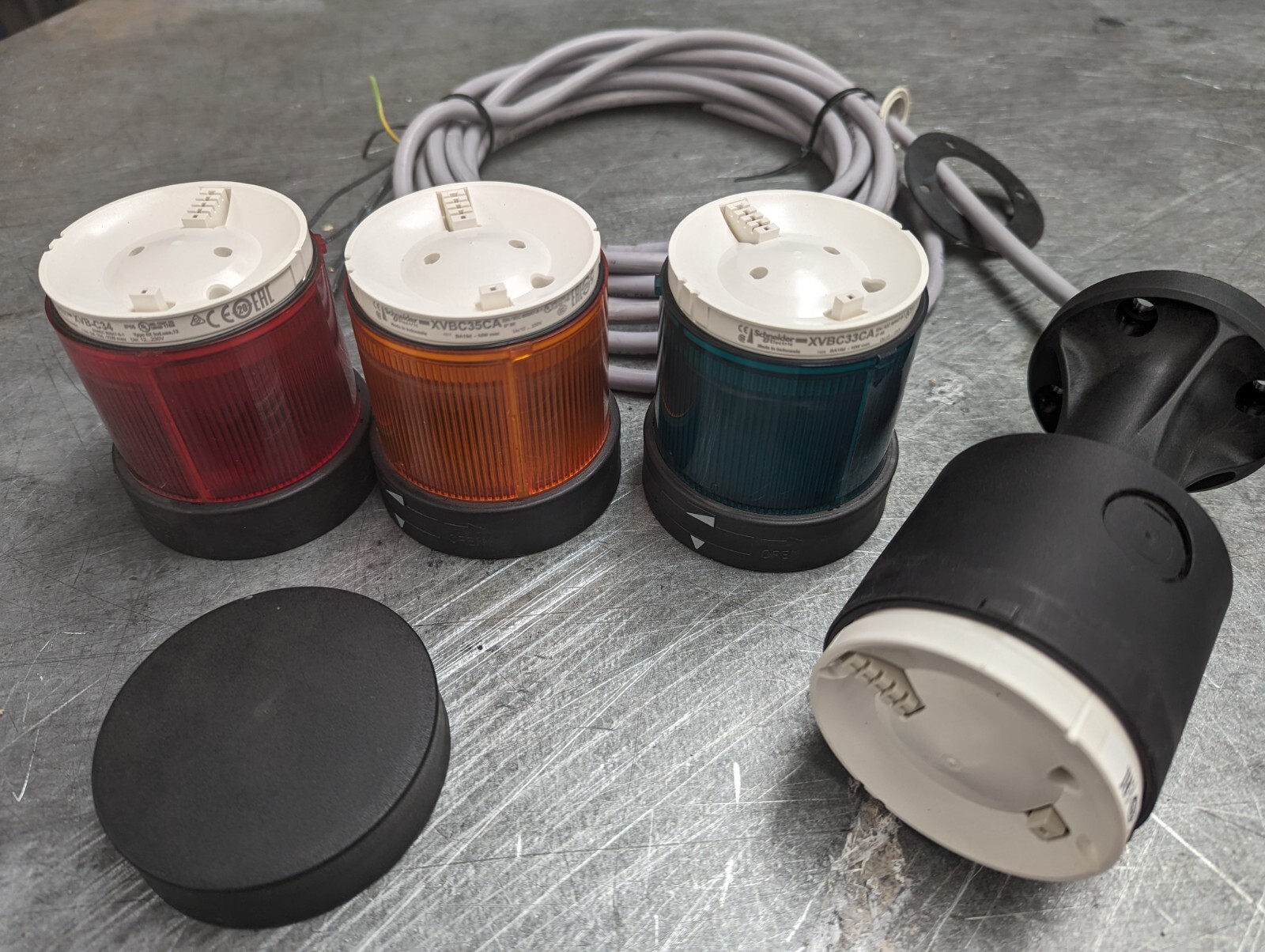 Schneider Electric Tower Light XVB Red/Orange/Green | eBay UK