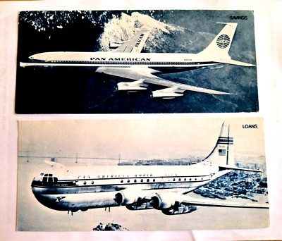 Pan Am Credit Union 2 Brochures Loan Applications Boeing 707 ...