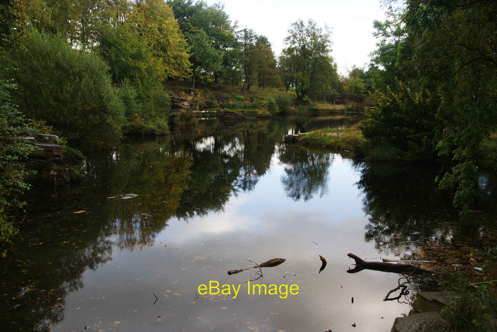 Photo 6x4 Lake in Rivington Terraced Gardens Horwich An artificial lake ...