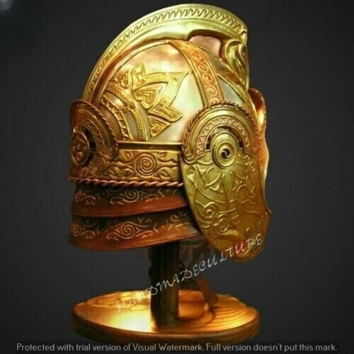 Theoden LOTR Rohan Medieval Helmet With Stand Costume | eBay