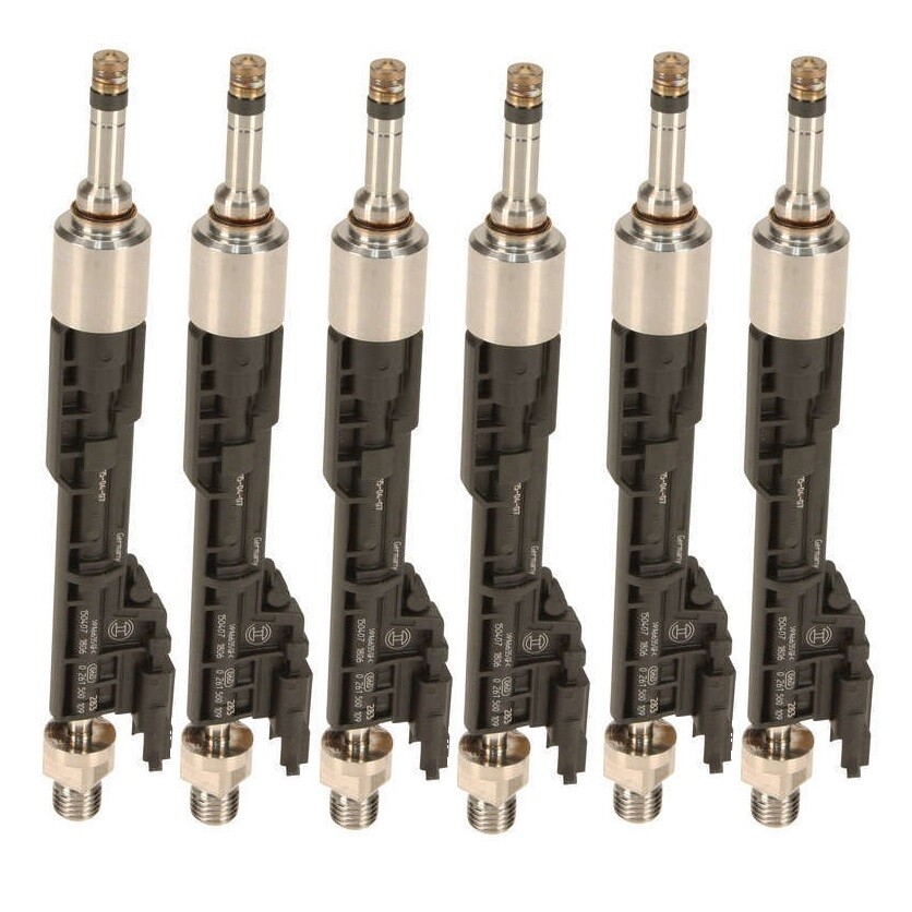 Set 6 Bosch Direct Injection Fuel Injectors For BMW E82 E84 F01 F06 F12 ...