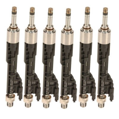 Set 6 Bosch Direct Injection Fuel Injectors For BMW E82 E84 F01 F06 F12 ...