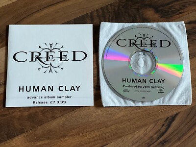 CREED Human Clay RARE 1999 GERMANY promo collectors CD album with bonus ...