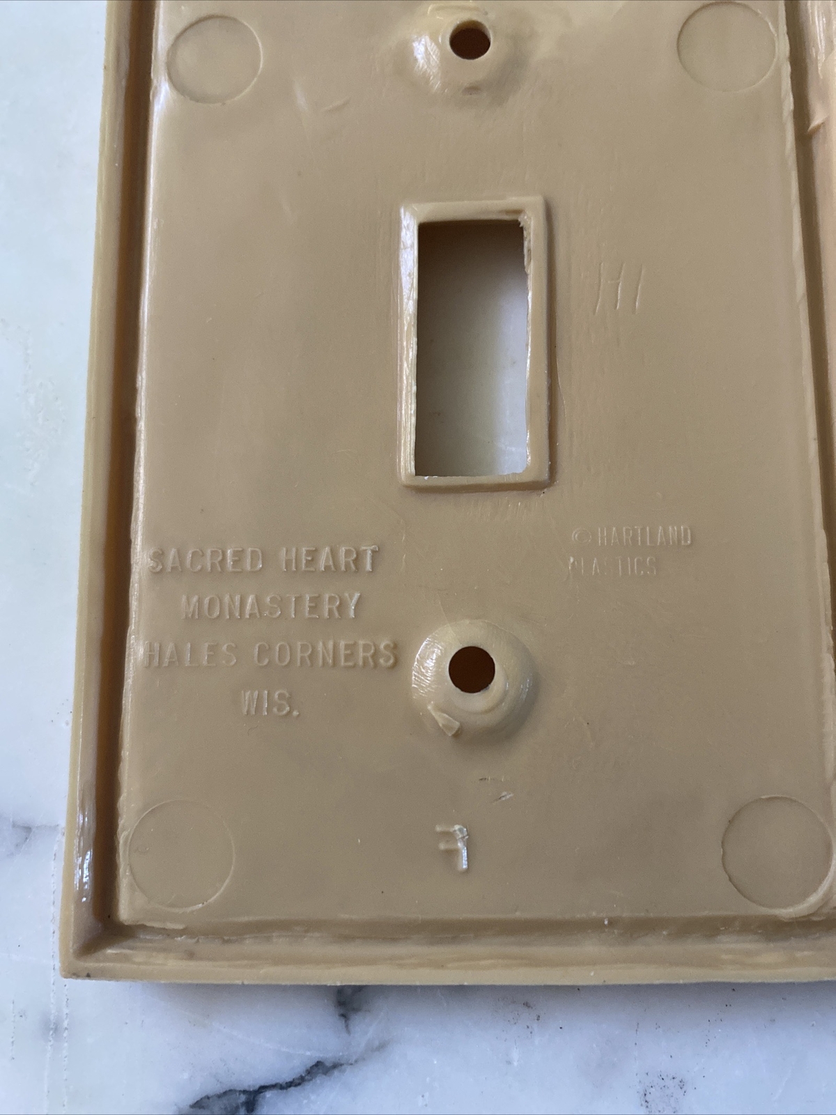 Vintage MCM Jesus Light Switch Plate Cover Sacred Heart Gift Home ...