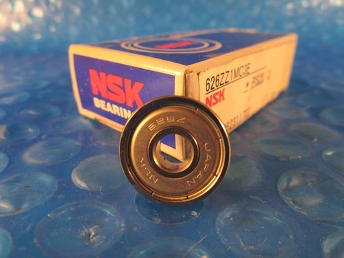 NSK 626ZZ, 626ZZIMC3E Single Row Deep Groove Radial Ball Bearing (NTN ...