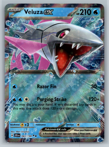 Veluza ex 043/159 SV9 Journey Together Holo Pokemon | eBay