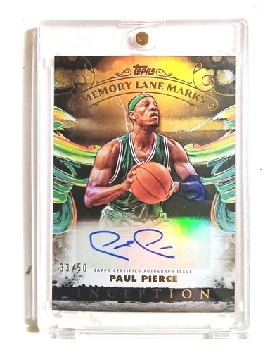 2025-Topps Inception-Paul Pierce -Celtics-"Memory Lane Marks"-Autograph ...