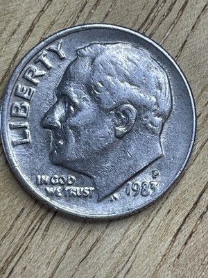 Rare find, 1985 P Roosevelt Dime P Mint Mark filled in with multiple ...