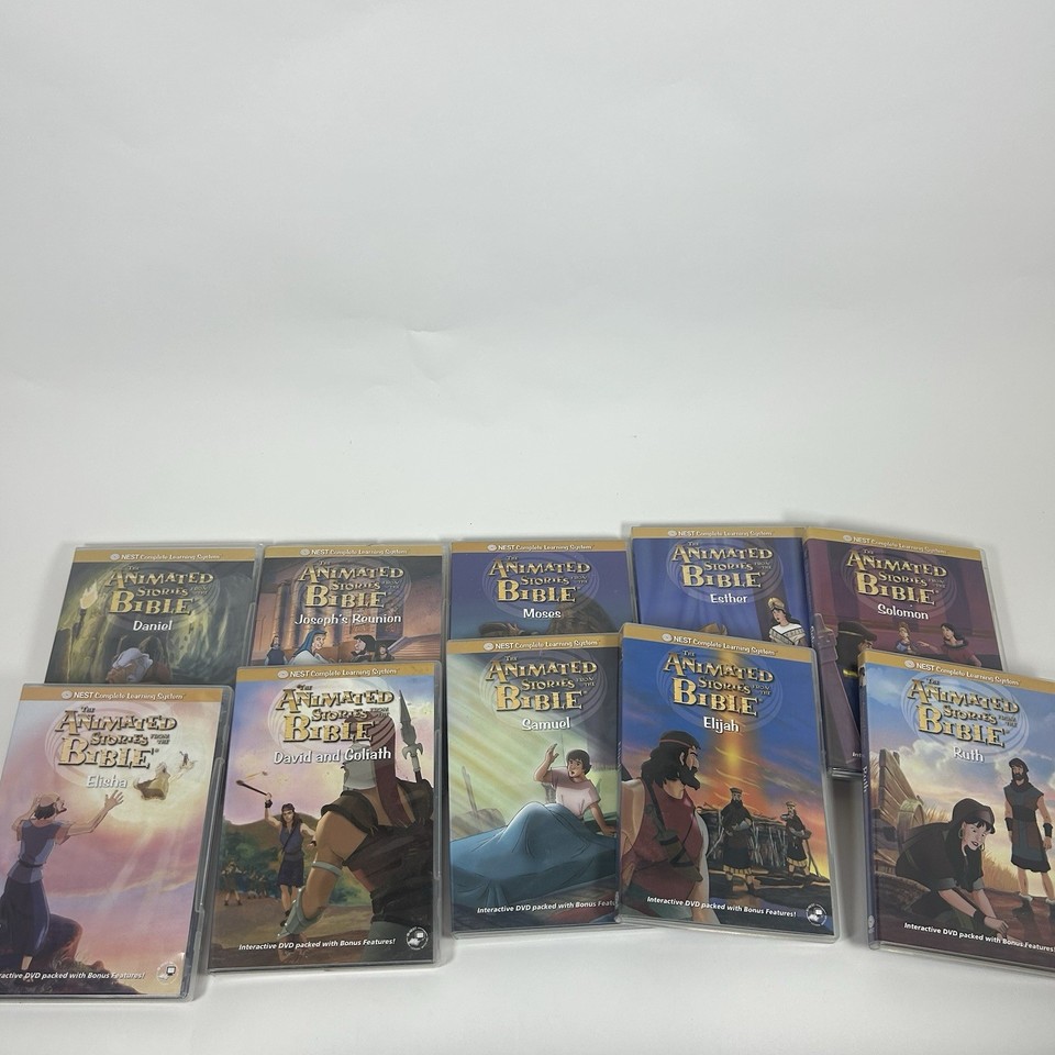 NEST Animated Stories From Bible Lot of 10 DVD Christian (Living ...