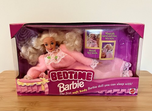 Barbie 1993 Bedtime Barbie Doll Soft Body NIB Vintage Mattel #11079 | eBay