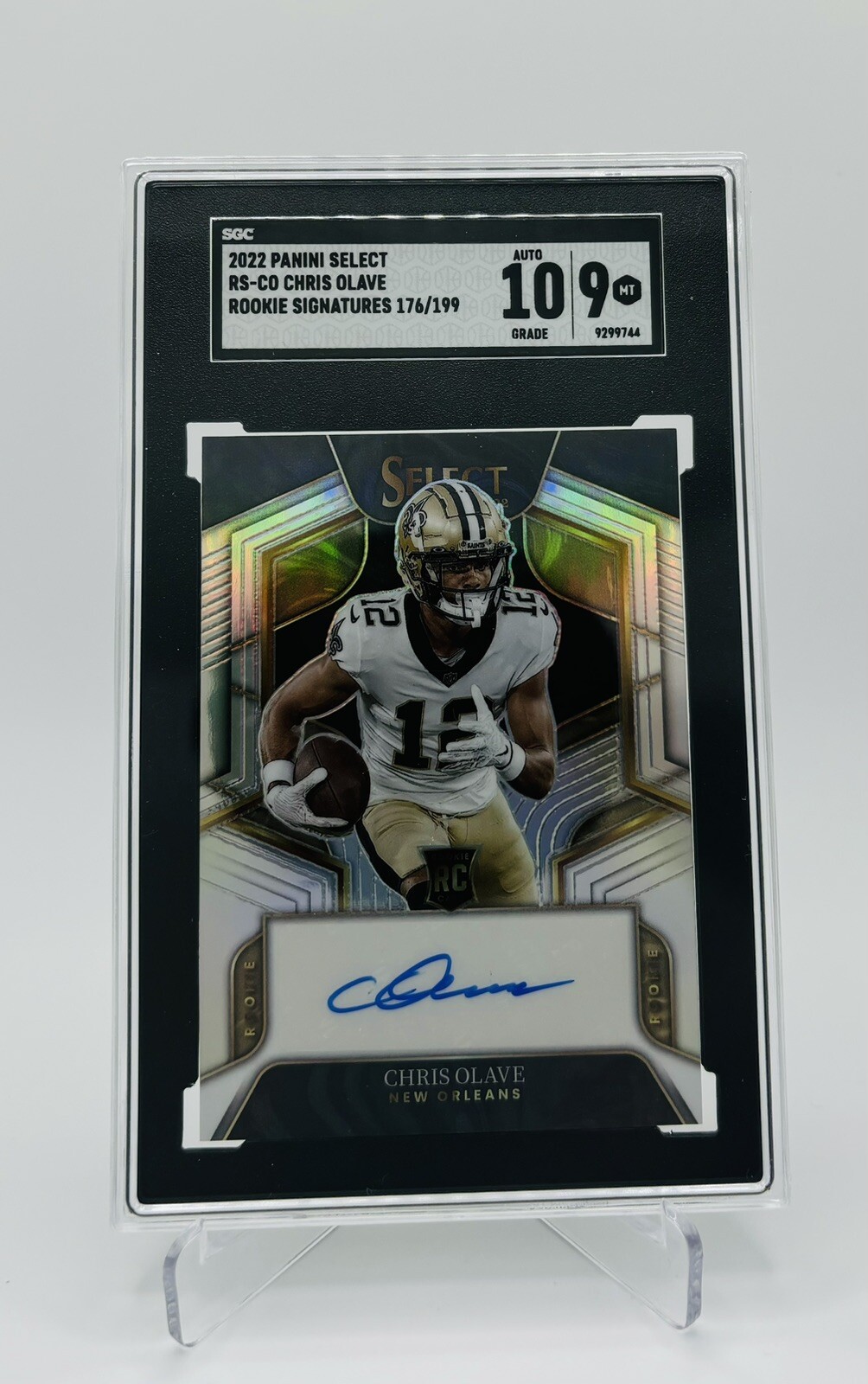 2022 Panini Select - Rookie Signatures Silver Prizm #RS-CO Chris Olave ...