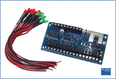 BLOCKsignalling PPI4 Points Position Indicator + Wired 5mm Leds Red ...