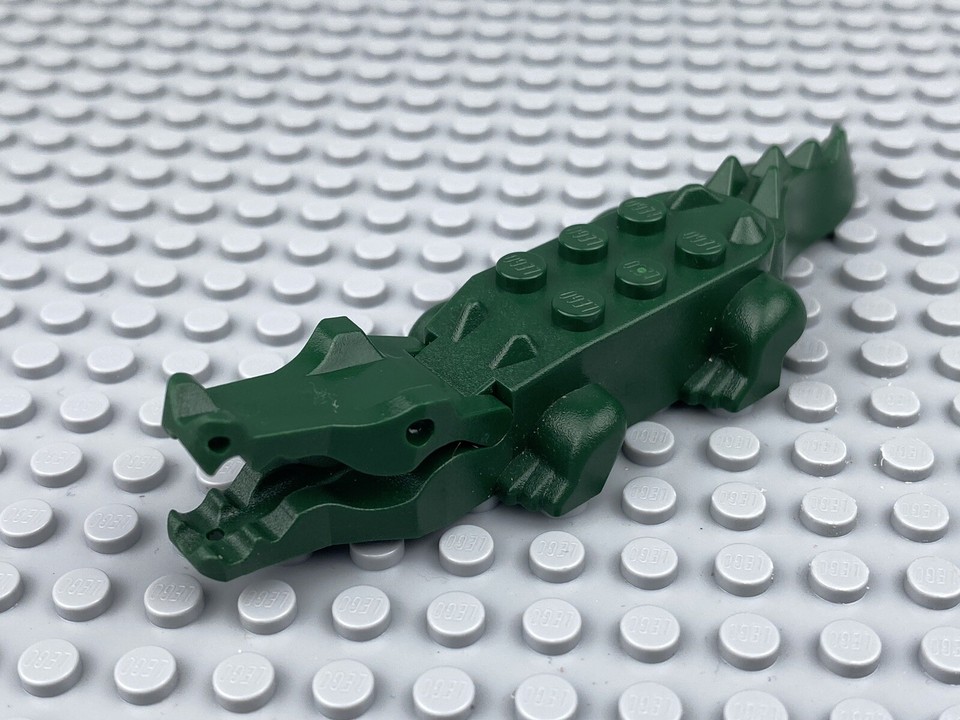 LEGO Alligator / Crocodile Minifigure Water Animal Swamp Sea Creature ...