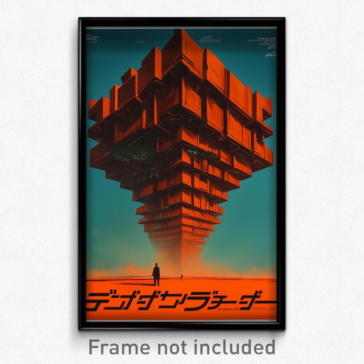 German Movie Poster - Realistic Overhang (Germany Retro Film Art Print ...