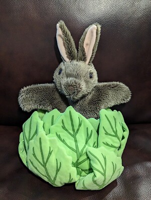 The Puppet Company Bunny Rabbit Cabbage/Lettuce Hand Puppet | eBay