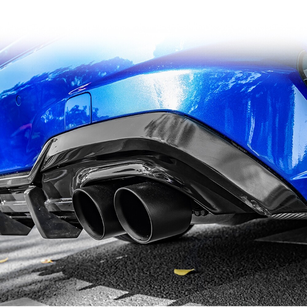 1Set Rear Bumper Diffuser Lip +Exhaust Pipe For BMW 3Ser 325i 325LI M ...