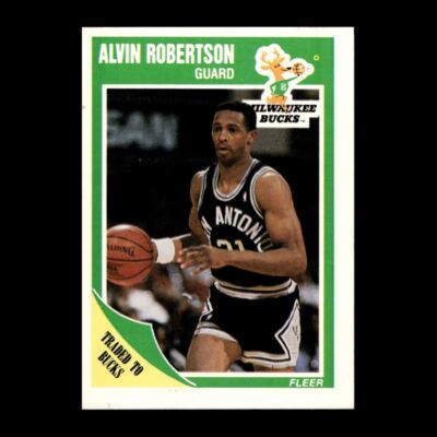 Alvin Robertson 1989-90 Fleer Milwaukee Bucks #90 R328P 41 | eBay