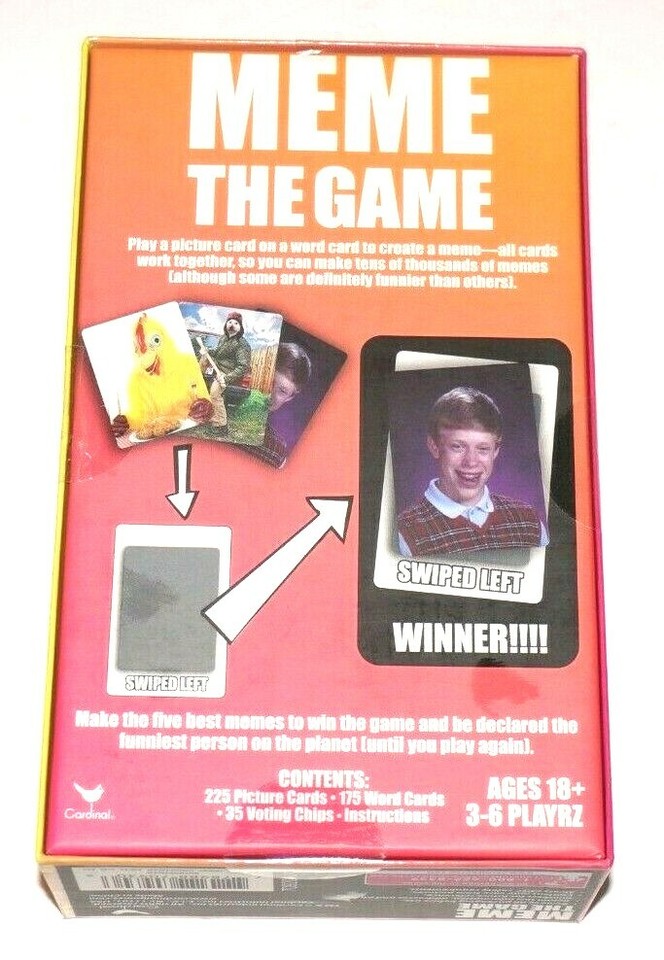 Meme The Game Adult Card Game by Cardinal NEW | eBay