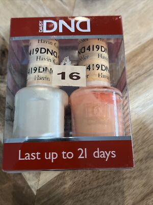 DND Gel Polish Duo Soak Off Gel & Nail Lacquer Set LED/UV .5 oz 15 ml ...