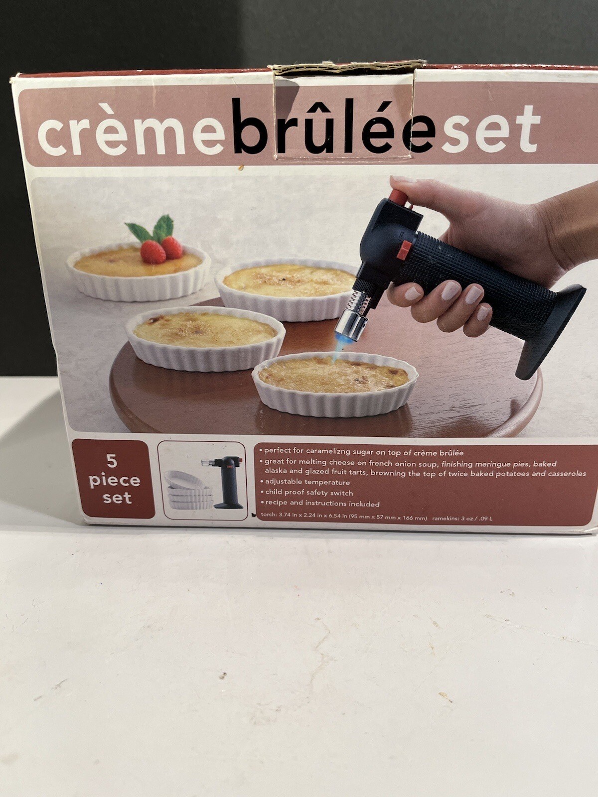 NIB 5-Piece Creme Brulee Set From Bed Bath And Beyond | eBay