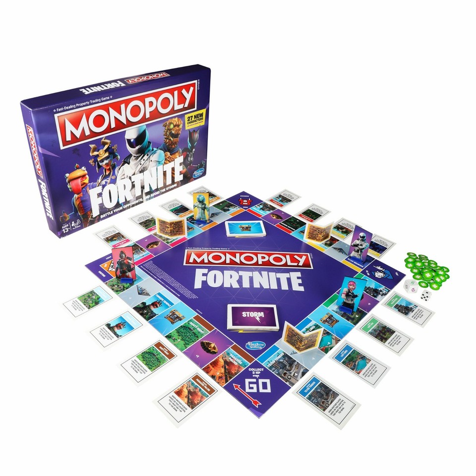Monopoly: Fortnite Edition Board Game 27 New Characters 2019 New Sealed ...