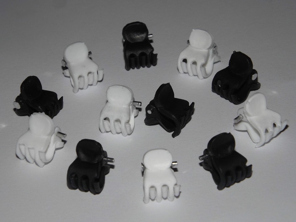 @ BLACK CLEAR @ MINI 1.5 cm HAIR CLAW CLAMPS~HAIR CLIPS~HAIR GRIPS ...