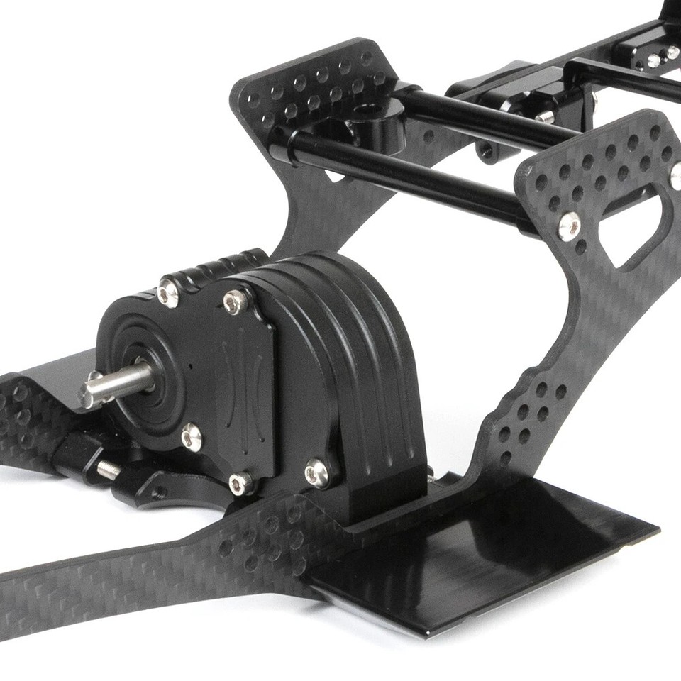 Carbon Fiber LCG Chassis Kit Frame V2 for 1/10 RC Crawler Capra TRX4 ...