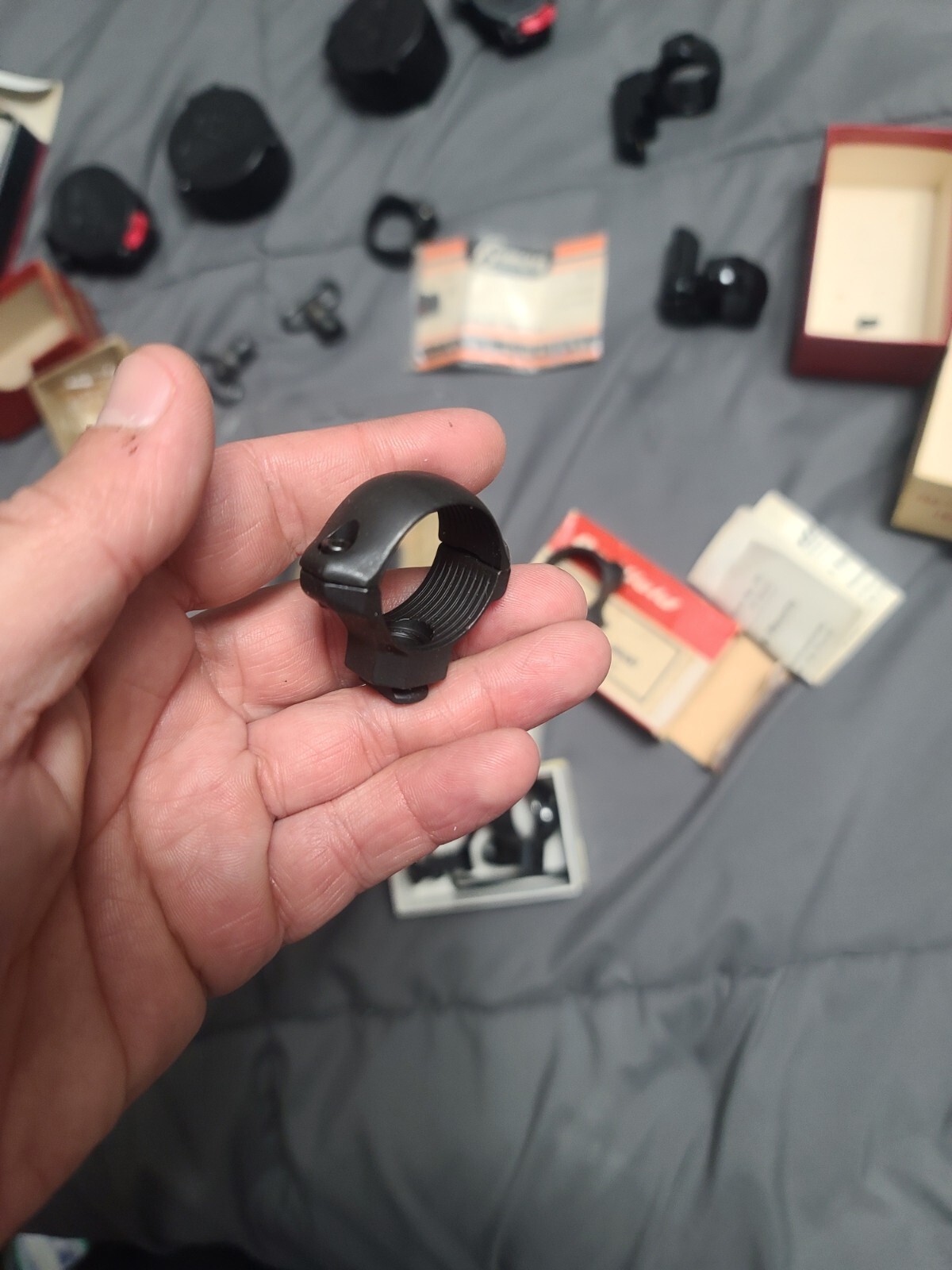 Huge Mixed Misc Rifle Gun Scope Rings, Parts, Mounts, Screws etc | eBay