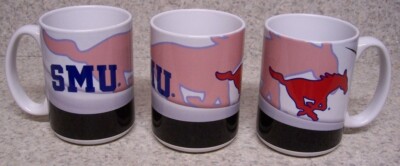 Coffee Mug NCAA SMU Southern Methodist Mustangs NEW 15 ounce cup with ...