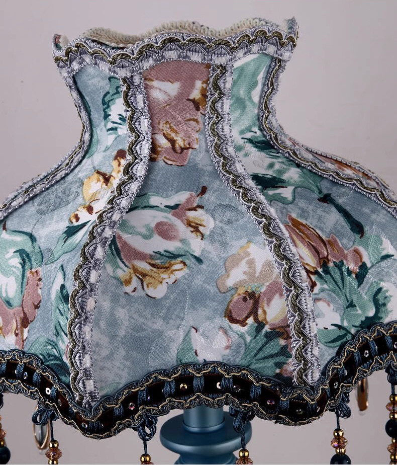 Retro European Lamp Shades Fringe Crystal Light Shades Romantic Table ...