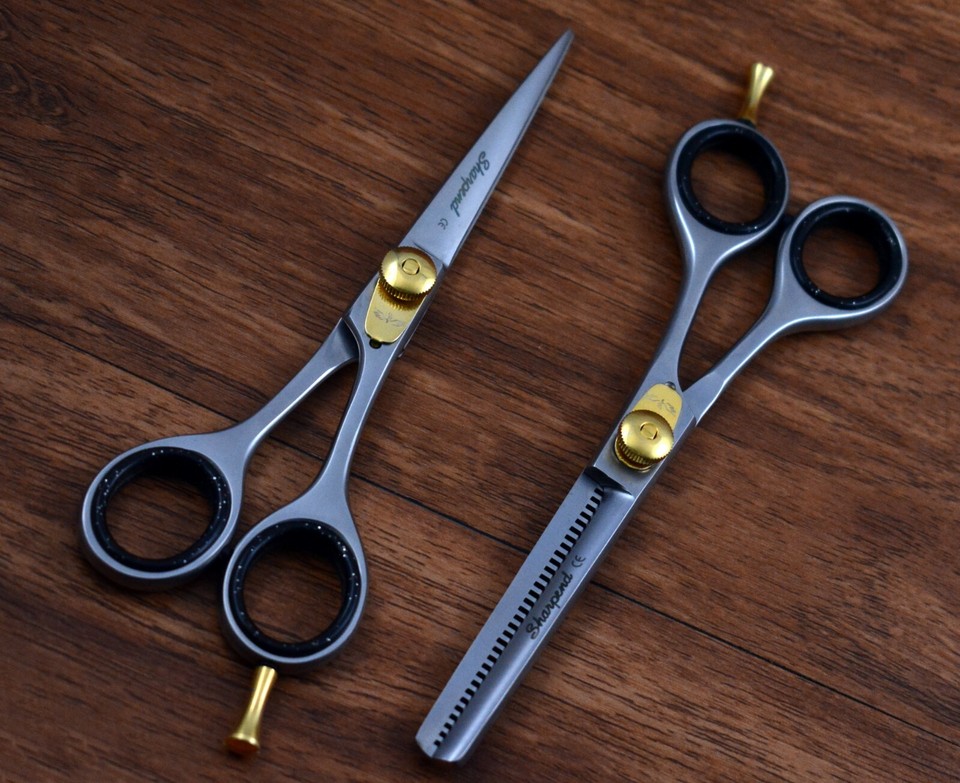 6" PROFESSIONAL BARBER SCISSOR SOLINGEN SAND STEEL HAIRDRESSING SHEARS ...