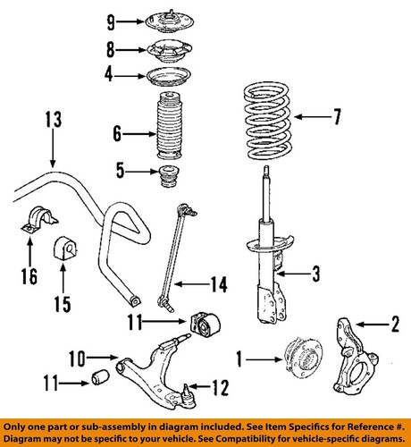 GM OEM 07-17 Acadia Limited Struts Components-Strut Mount 23111833 | eBay