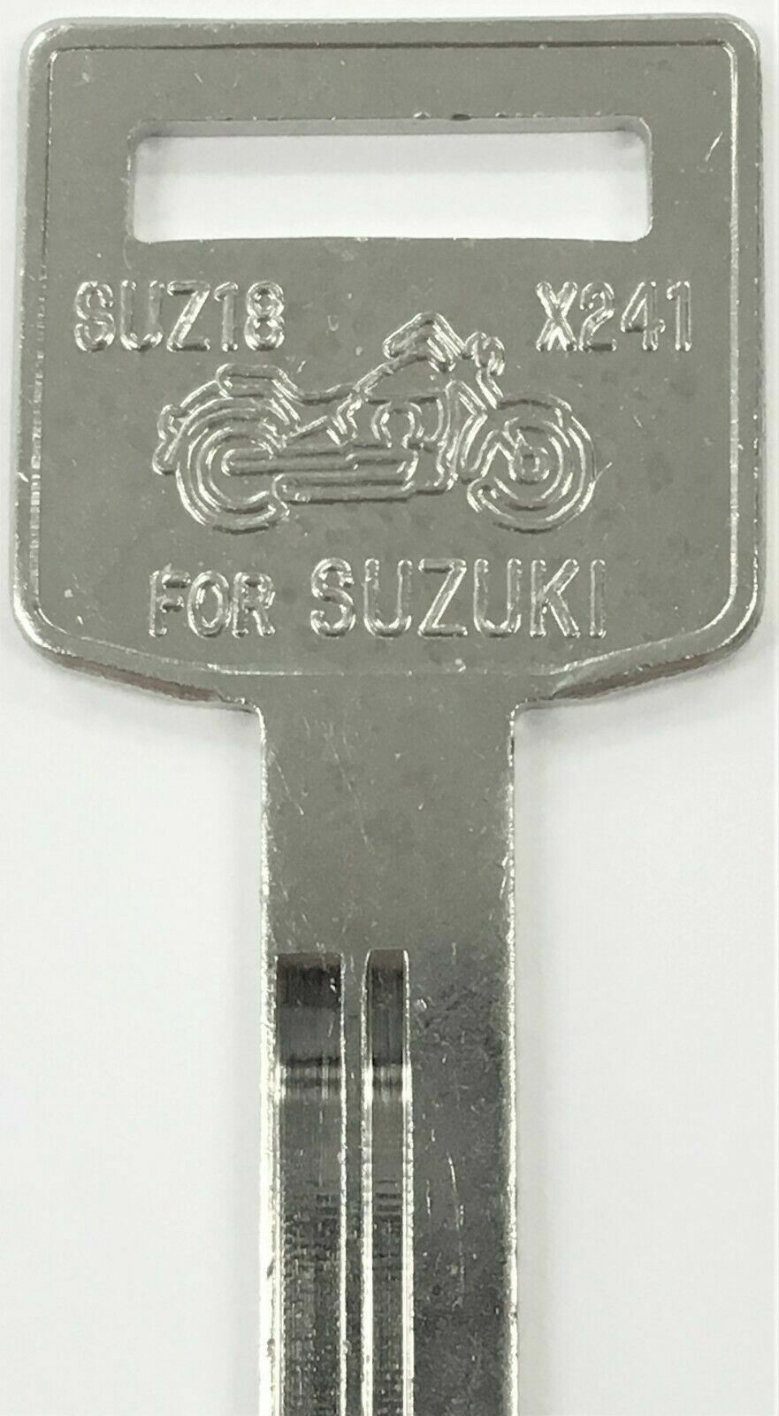 2004+ Suzuki Burgman 150 400 650 Motorcycle Key Blank Blanks X241 | eBay