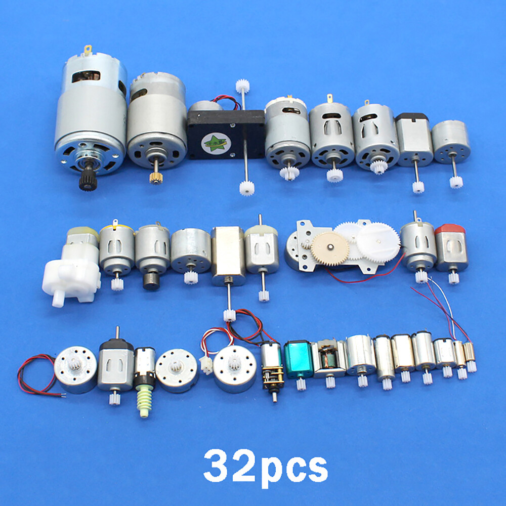 12/20/22/32/36PCS Micro Motor SET Small Electric DC Motor 1-24V Toy ...