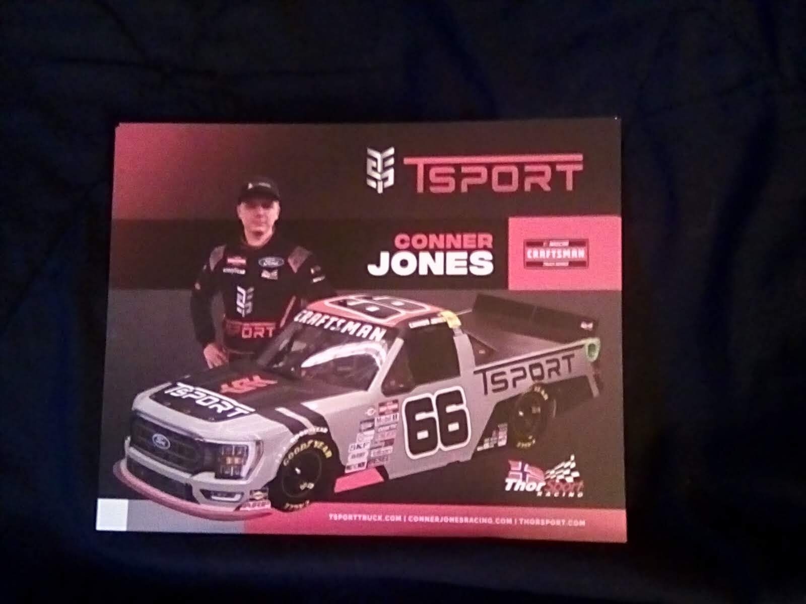 2023 CONNER JONES #66 TSPORT NASCAR POSTCARD | eBay