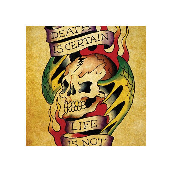 17x22 Print DEATH is Certain LIFE is Not Old School Tattoo Flash Art ...
