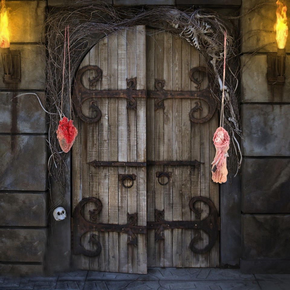 2 Pcs Severed Body Parts Fake Organs Halloween Indoor Decorations ...