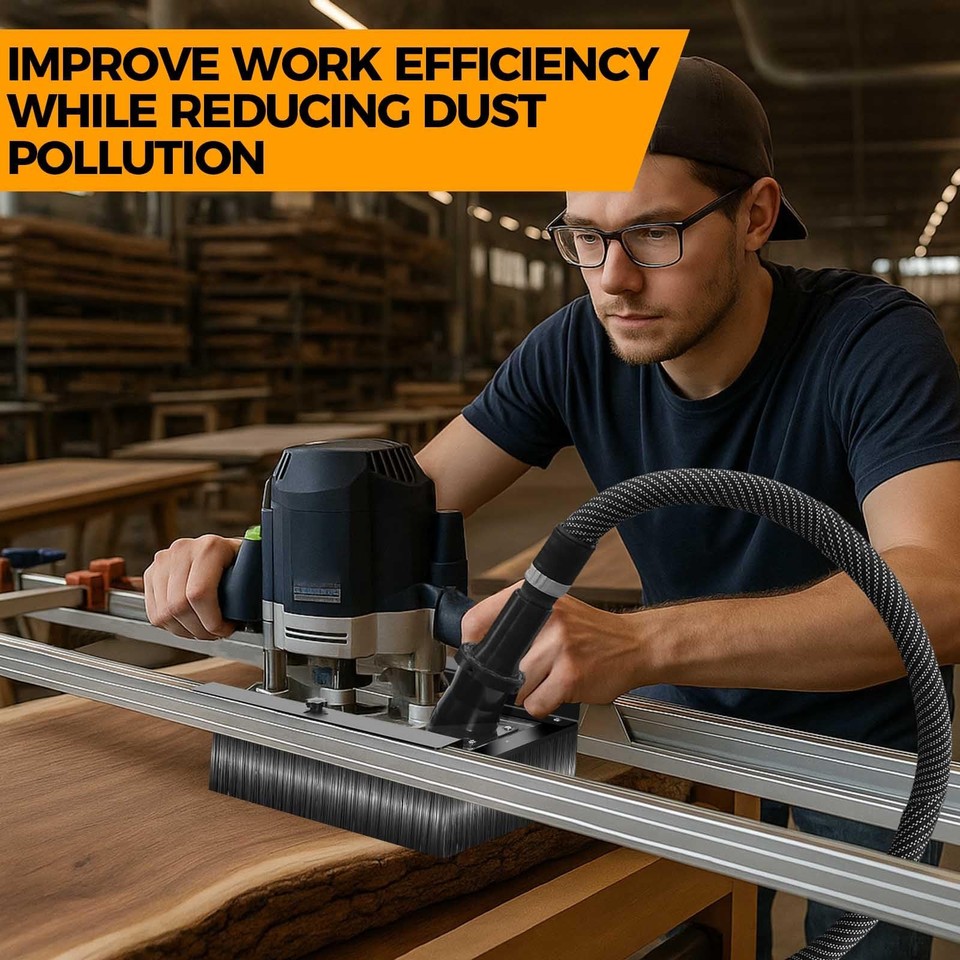 Heavy Duty Router Skid Dust Collection Hood/Router Sled for Flattening ...