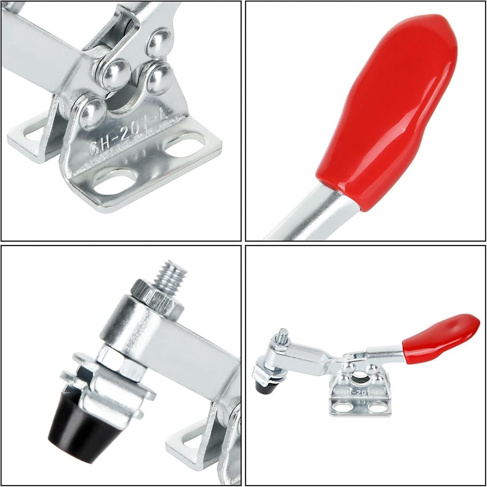 16 Pack Toggle Clamp, Small Toggle Clamps 60Lb Holding Capacity 201-L ...