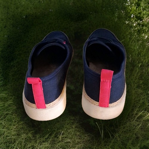 Vionic Jovie Casual Canvas Navy Blue Slip On Flat Shoes Sneakers Womens ...