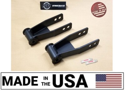 [SR] 2" Rear Drop Shackles Kit FOR 1988-2018 Chevy Silverado GMC Sierra ...