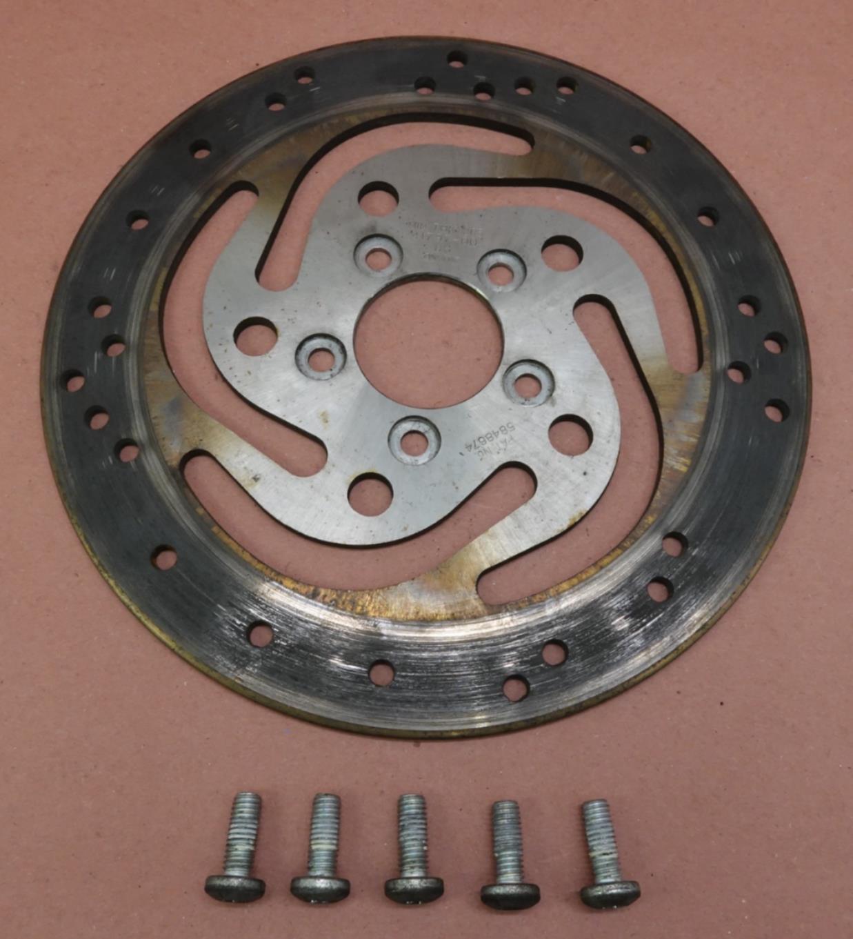 2008-2013 Harley Davidson Dyna Fat Bob FXDF Rear Rotor Back Brake Disc ...