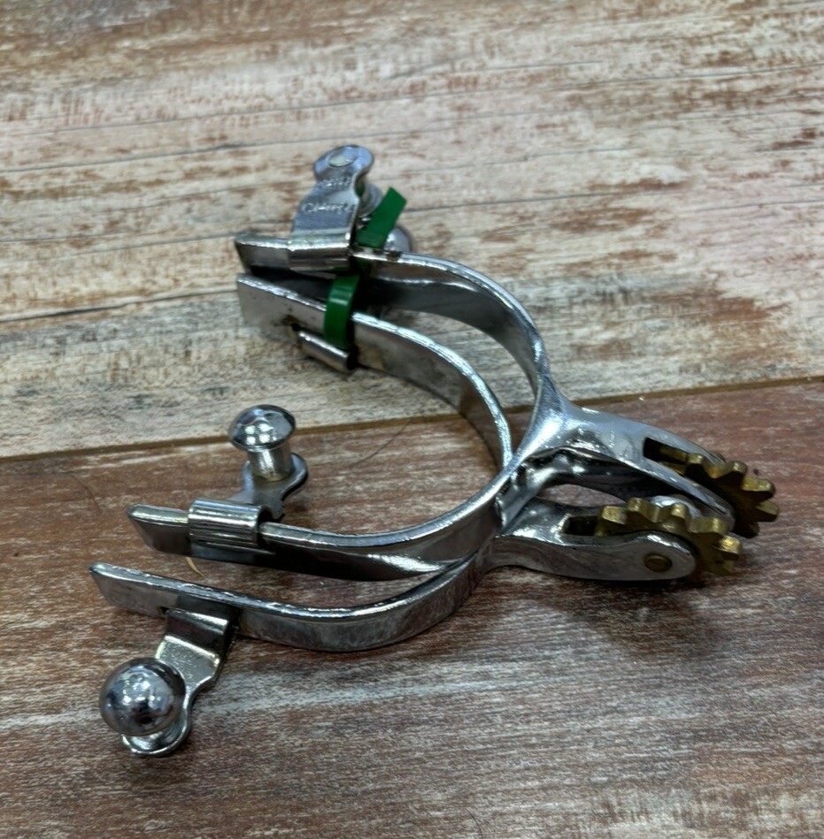 Vintage Kids Horse Riding Spurs Set Engraved Steel | eBay