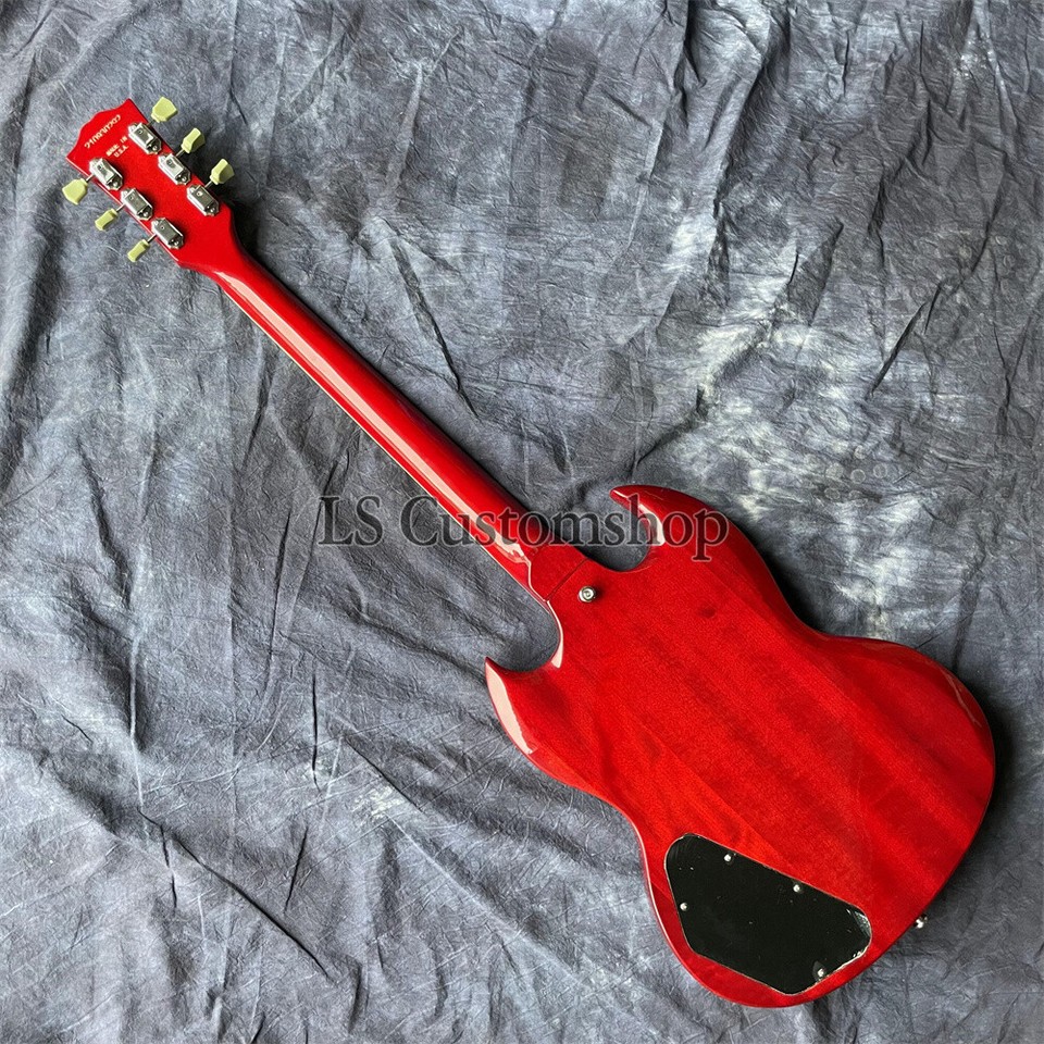 60s SG Standard AC/DC Thunderstruck Electric Guitar Dark Cherry ...