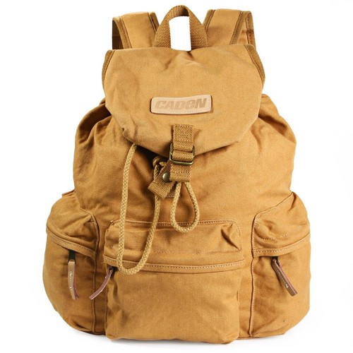 CADEN FOX-05 Kamera Foto Rucksack Tasche Segeltuch/Mikrofaser lbraun ...