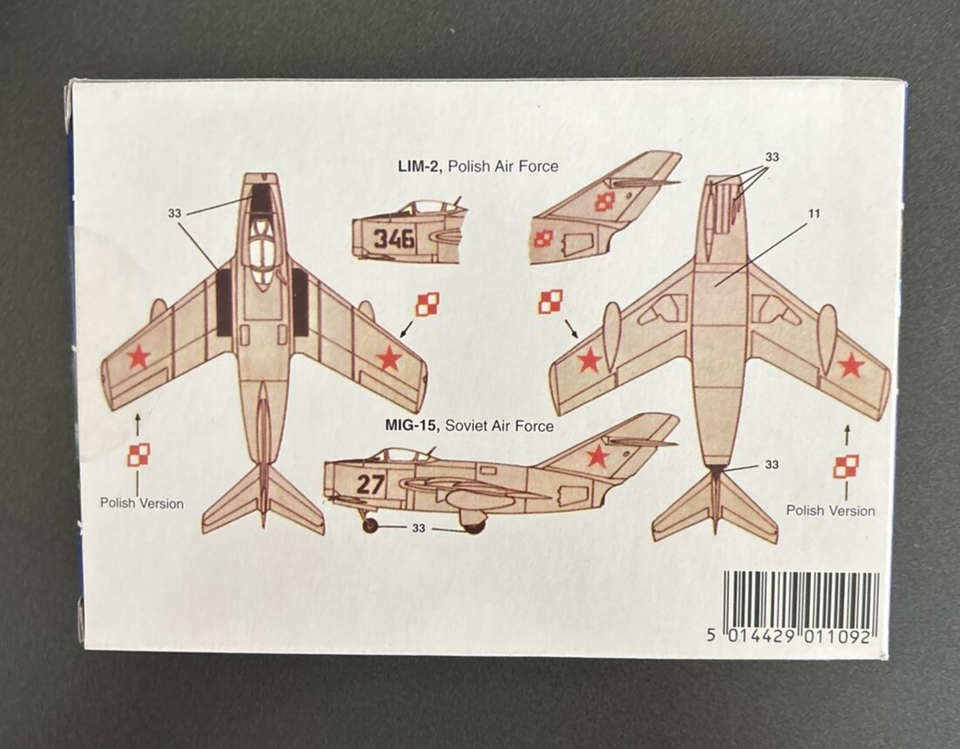AIRFIX 1/72 MIG 15 Plastic Model Kit (NIOB) #00017 | eBay