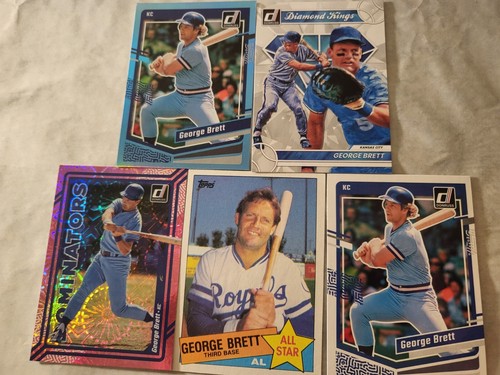 Lot of 5 George Brett Cards - Parallel, Insert, Vintage! Kansas City ...