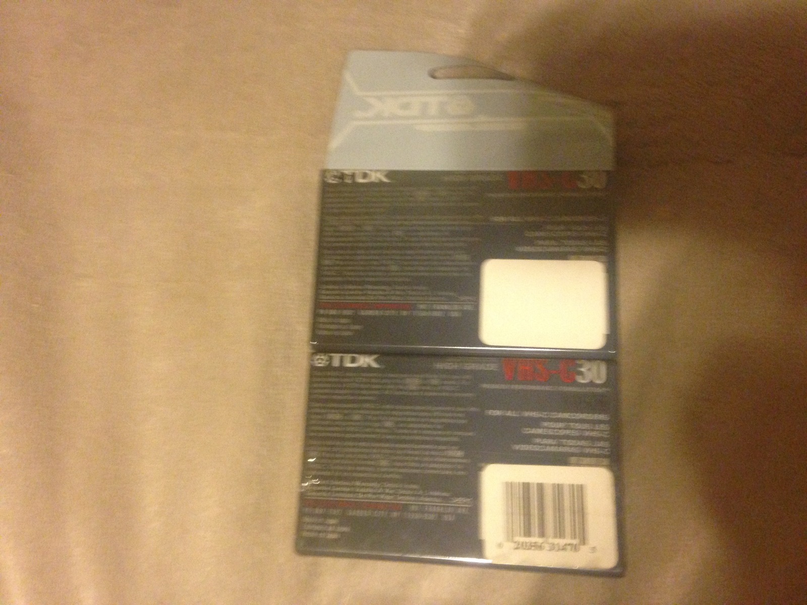 New TDK VHS-C Superior High Grade Tape 30 Min VHS-C30 Cassette ...